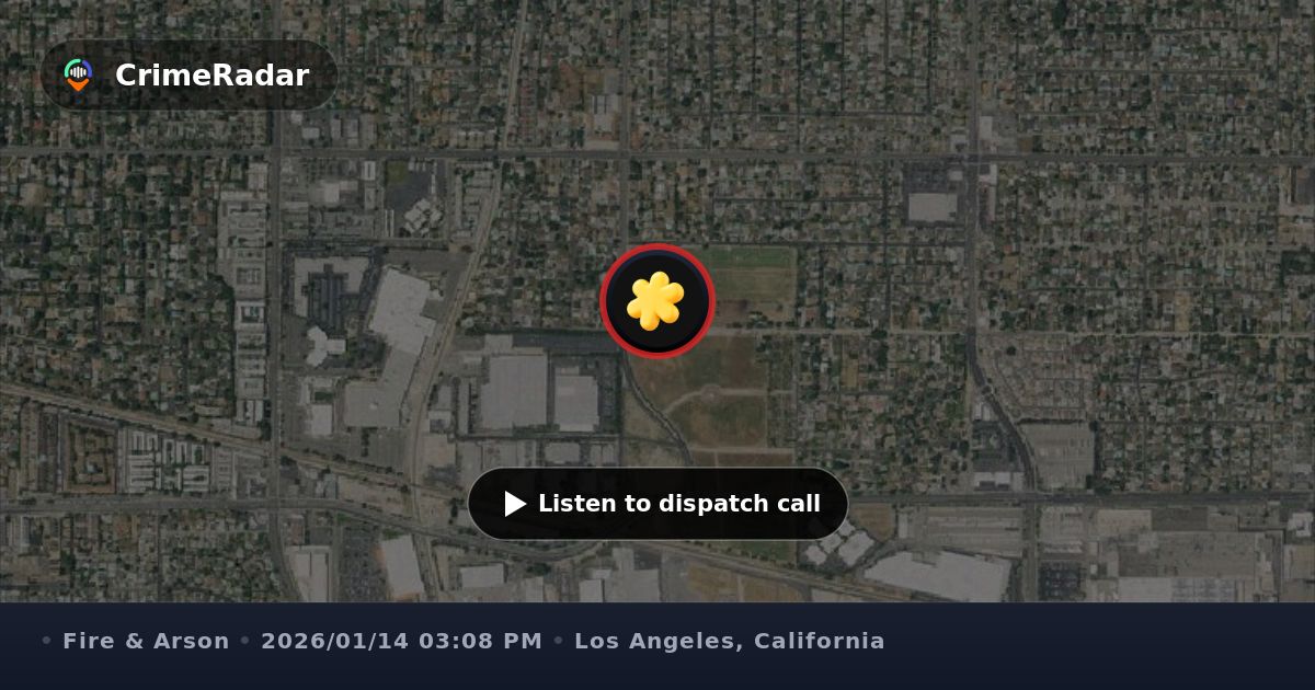 Fire reported in Van Nuys parking structure, Los Angeles CA | CrimeRadar