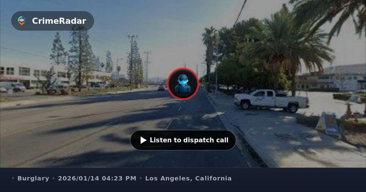 Possible burglary suspect seen on Roscoe Blvd, Los Angeles CA | CrimeRadar
