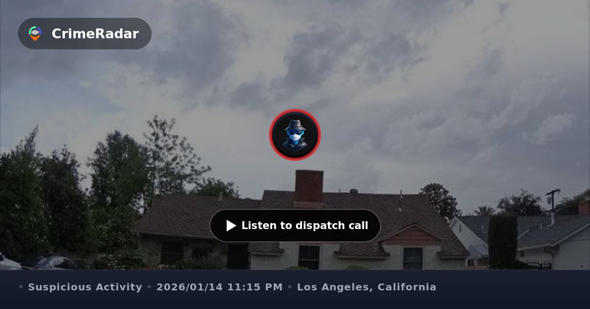 Deputies check on possible prowler near Addison St, Los Angeles CA ...