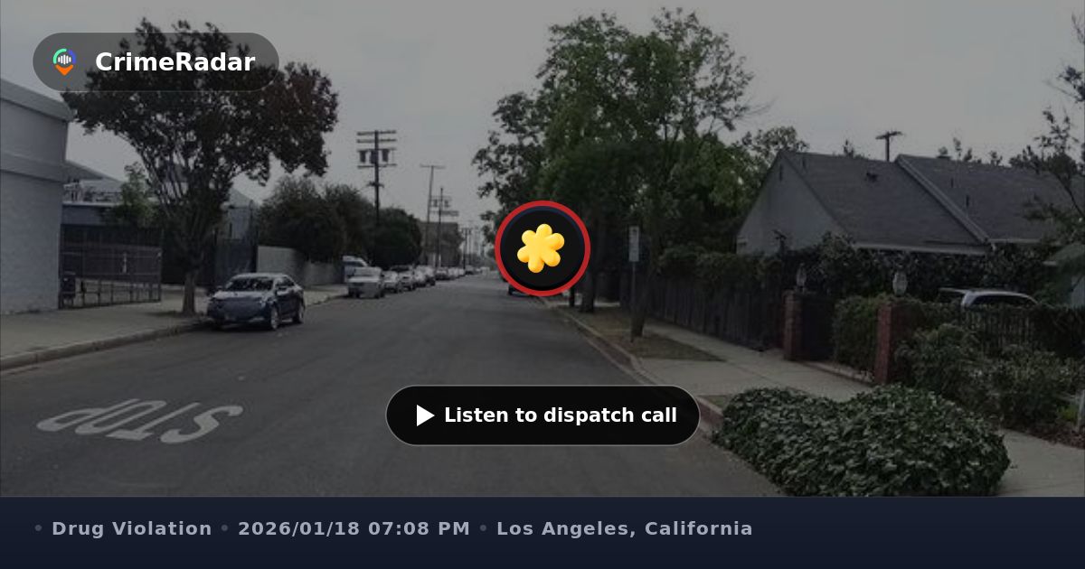 Deputies investigate possible narcotics suspect near Califa St, Los ...