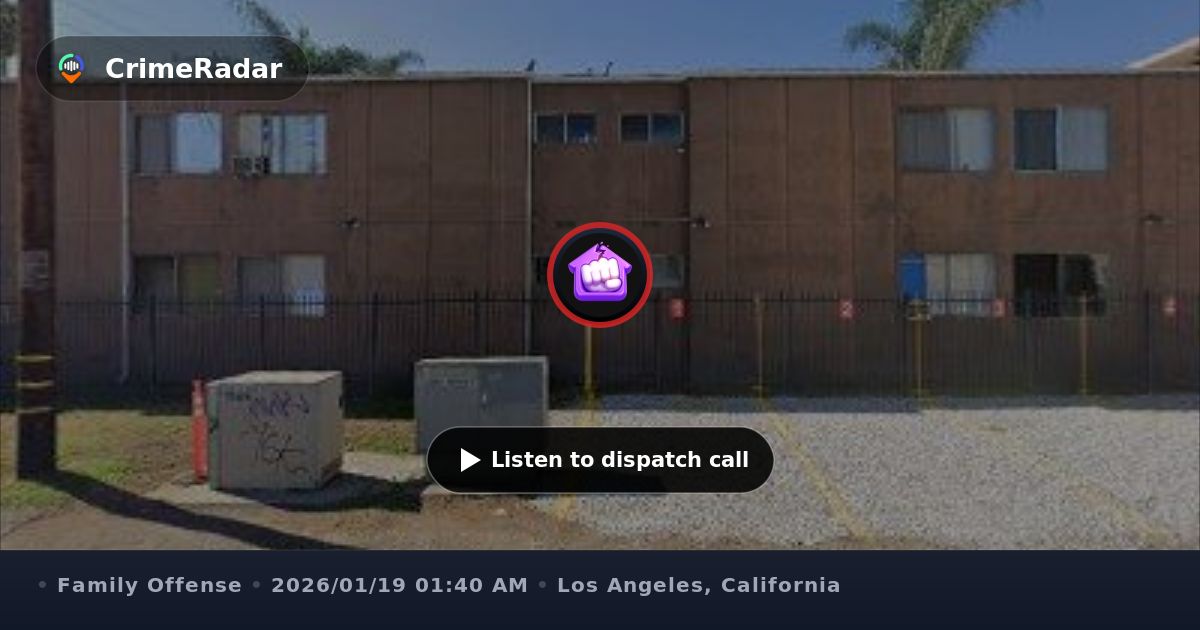 Apparent domestic incident near Vanowen St in Van Nuys, Los Angeles CA ...