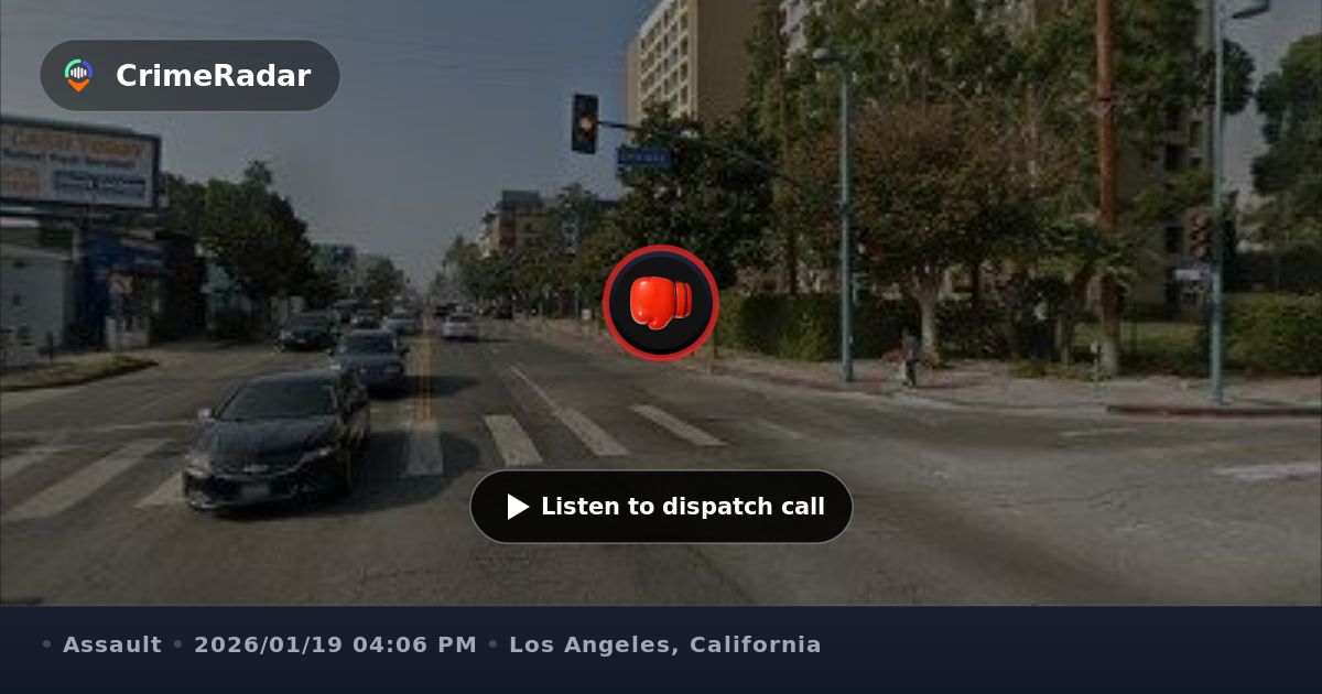 Possible battery near Magnolia and Vineland, Los Angeles CA | CrimeRadar