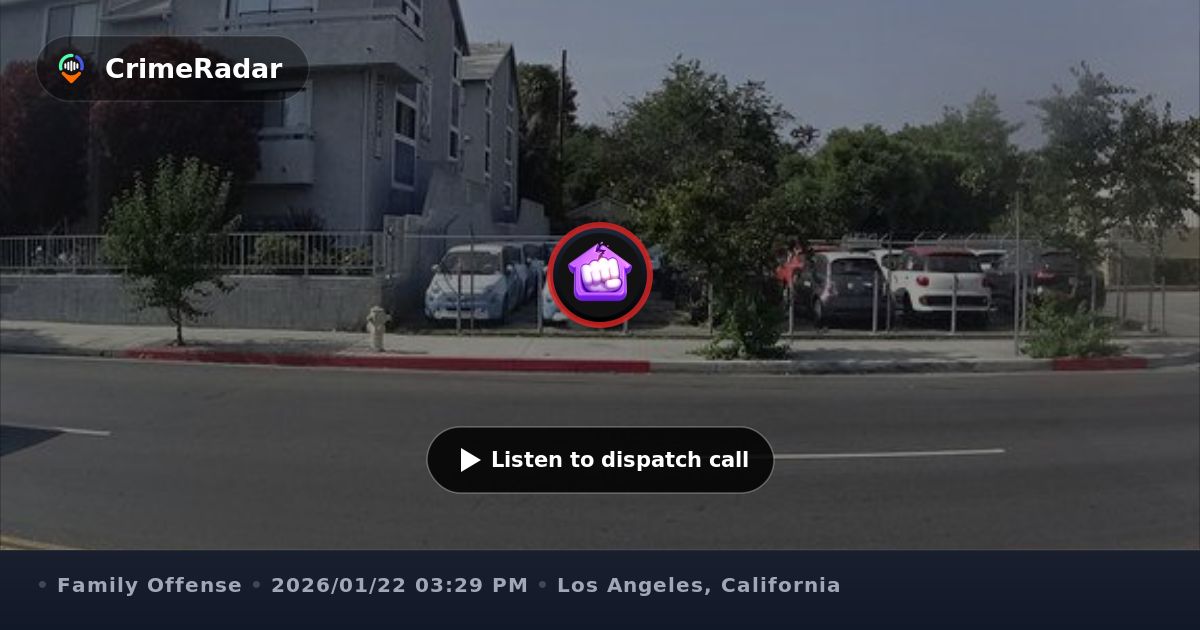 Possible domestic dispute near Burbank Blvd, Los Angeles CA | CrimeRadar
