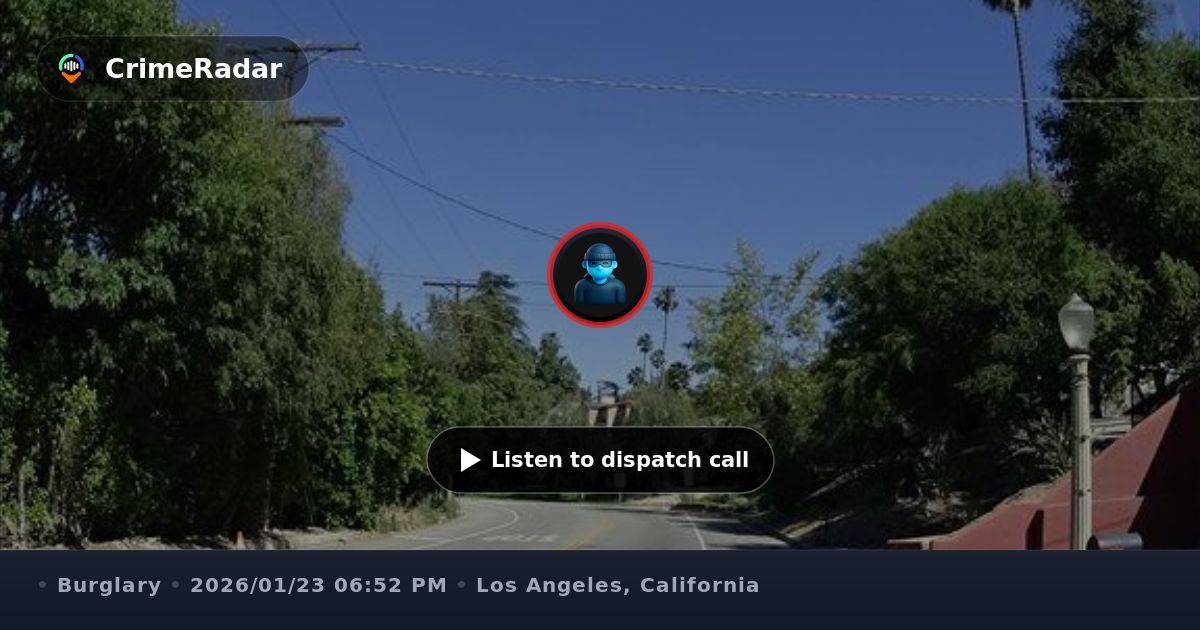 Possible vehicle burglary near Van Nuys Blvd, Los Angeles CA | CrimeRadar