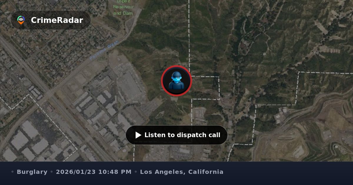 Possible break-in at Foothill Blvd storage facility, Los Angeles CA ...