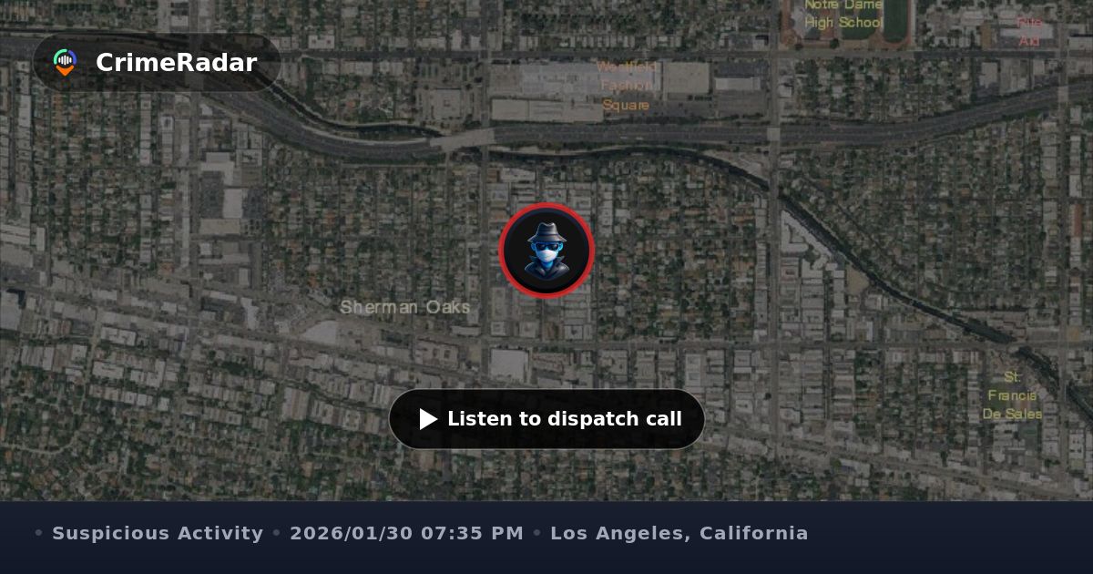 Emergency response to possible activity on Greenleaf St, Los Angeles CA ...