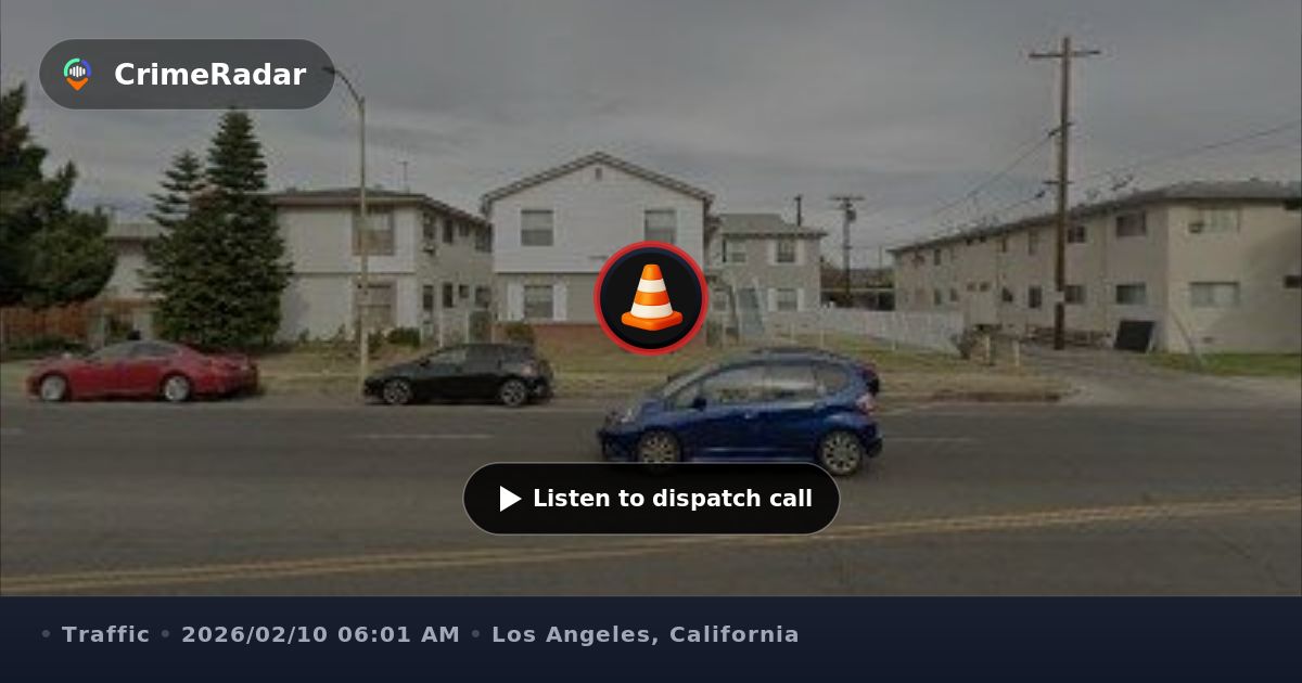 Information-only traffic collision on Vanowen Street, Los Angeles CA ...