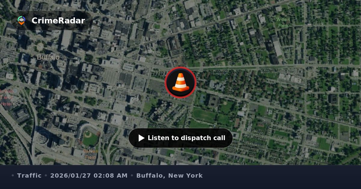 Traffic hazard from water on Elm St, Buffalo NY | CrimeRadar