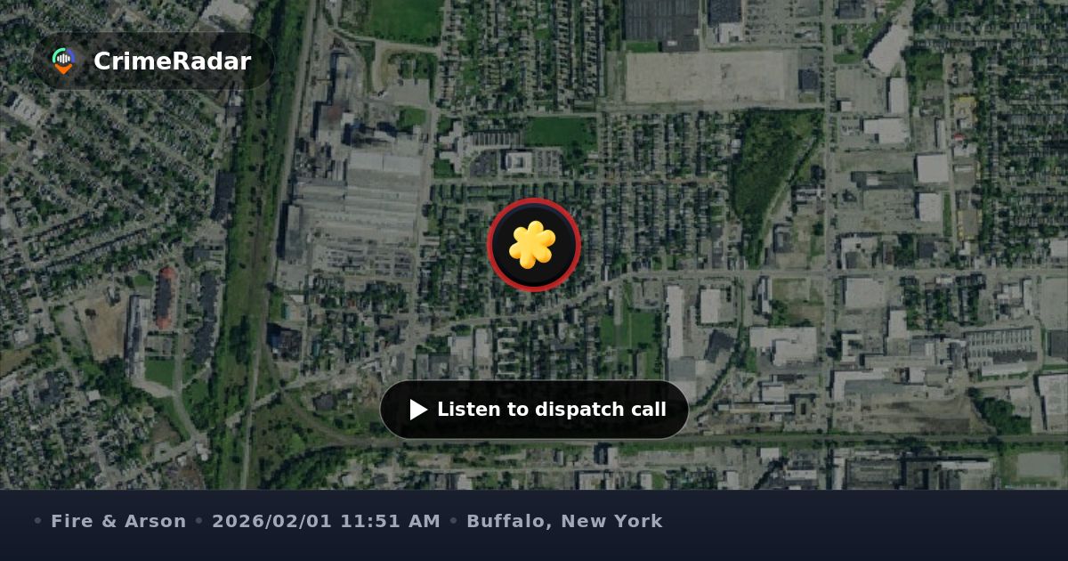 Fire crew checks possible faulty smoke detector, Buffalo NY | CrimeRadar