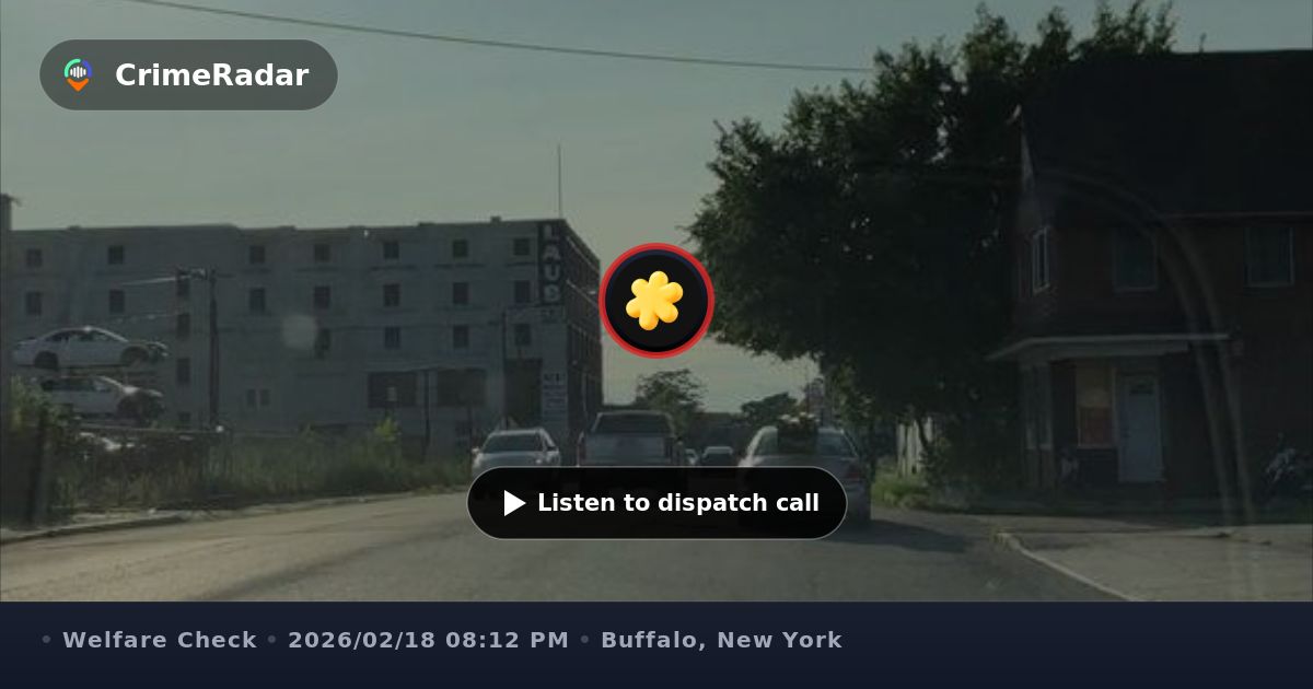 Officers check 911 hang-up call on Clinton Street, Buffalo NY | CrimeRadar