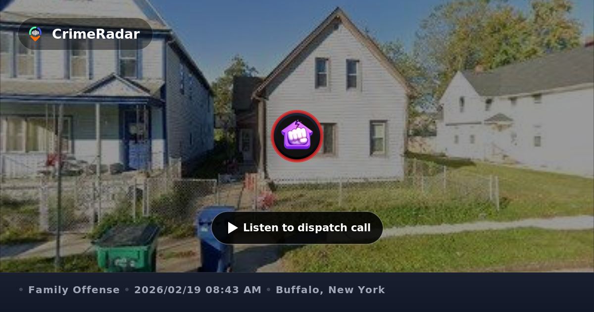 Police respond to disturbance at family party, Buffalo NY | CrimeRadar