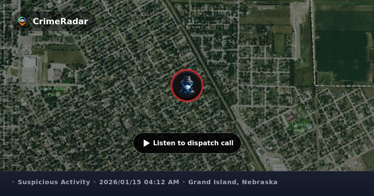 Officers monitor suspicious vehicles near Sycamore St, Grand Island NE ...