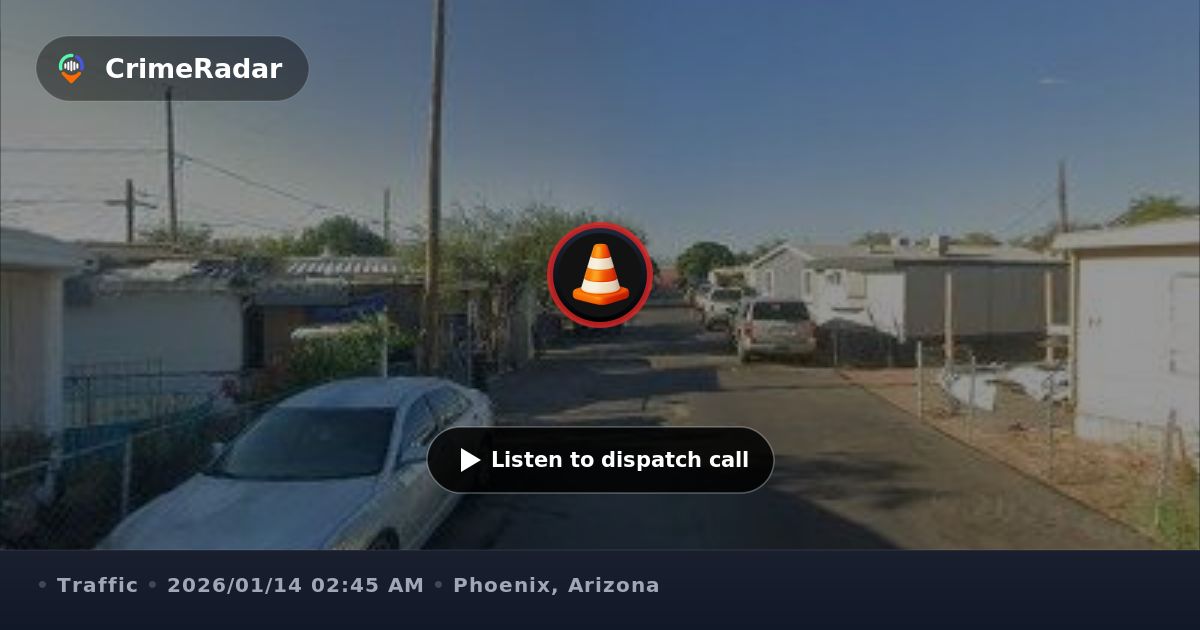 Vehicle hits sign near West St in Phoenix, Phoenix AZ | CrimeRadar