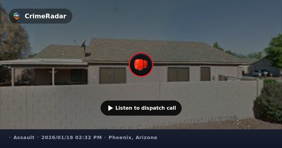 Possible fight near West Robin Lane, Phoenix AZ | CrimeRadar