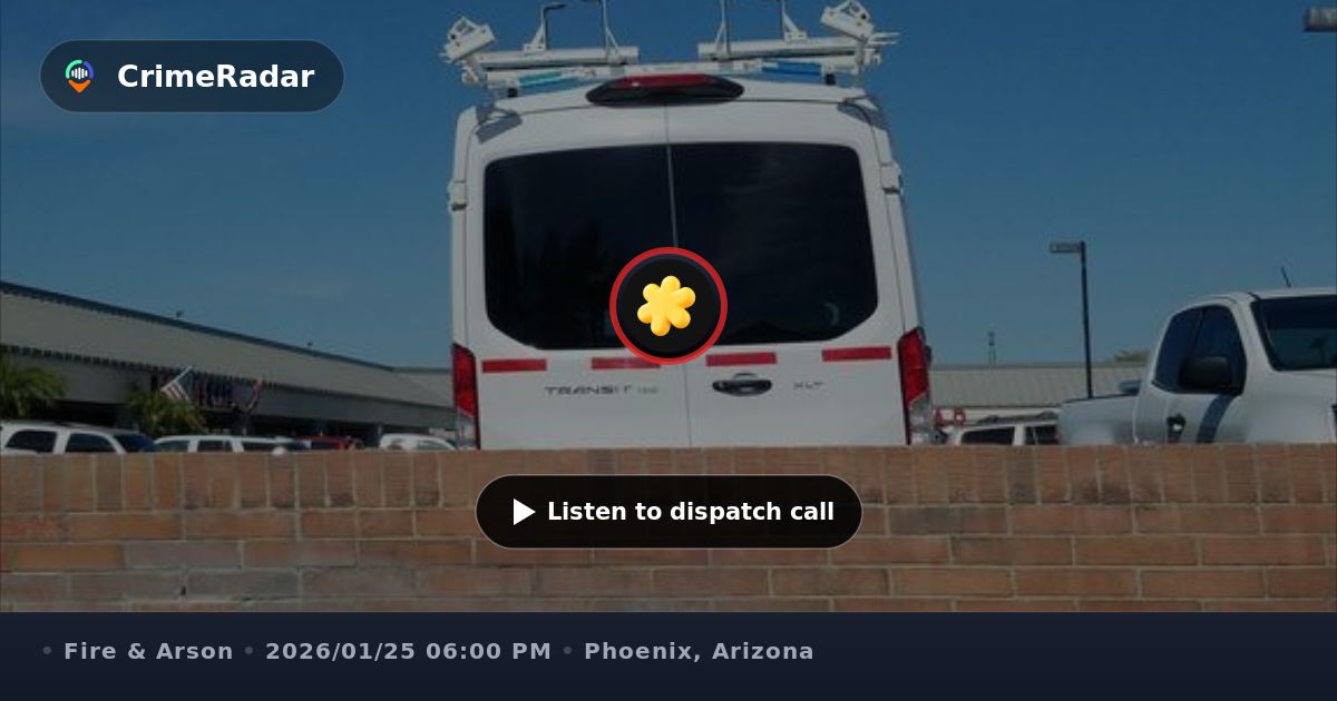 Fire crews respond to blaze near West Cactus Road, Phoenix AZ | CrimeRadar