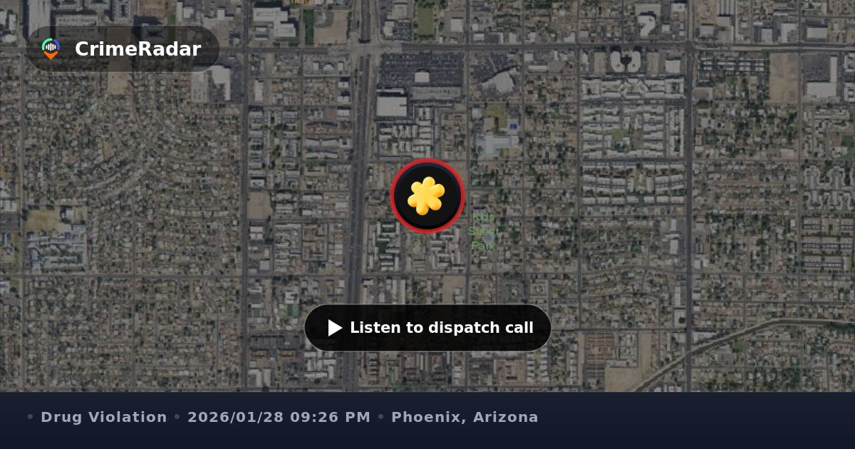 Possible drug activity involving child near West Campbell Ave, Phoenix ...