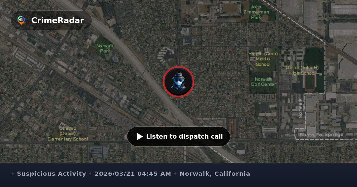 Officers check report of people at hotel room door, Norwalk CA | CrimeRadar