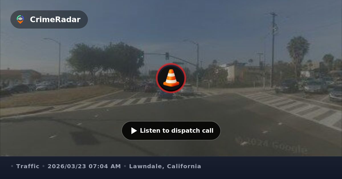 Vehicle crash into fire hydrant at intersection, Lawndale CA | CrimeRadar