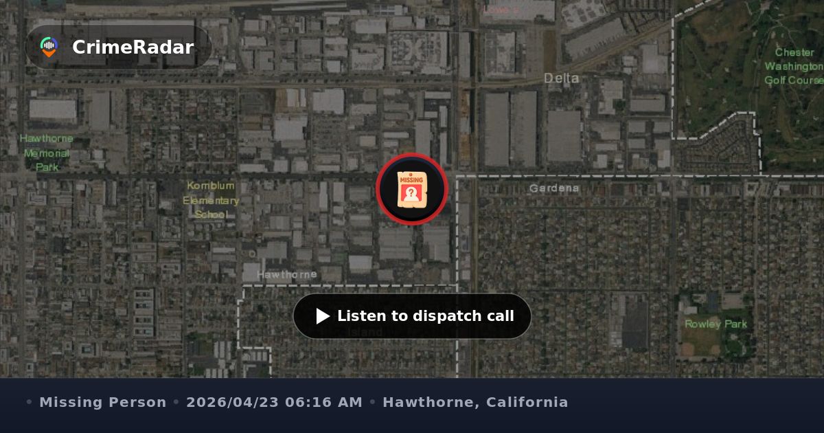 Deputies search for missing 70-year-old woman, Hawthorne CA | CrimeRadar