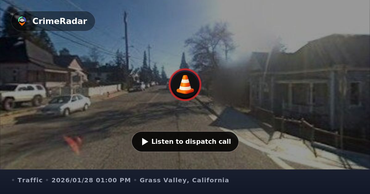 Trash cans create traffic hazard on Golden Center Fwy, Grass Valley CA ...