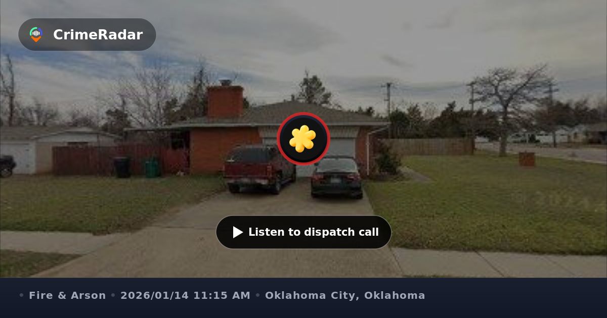 Small grass fire near South Walker Avenue, Oklahoma City OK | CrimeRadar