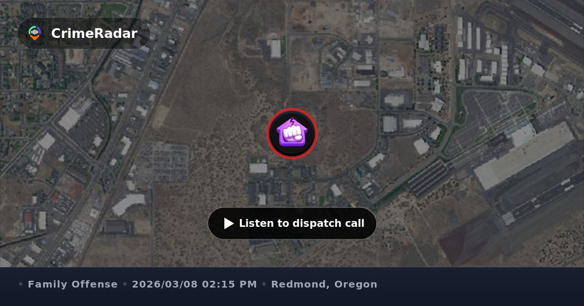Teenager causing disturbance at family home, Redmond OR | CrimeRadar