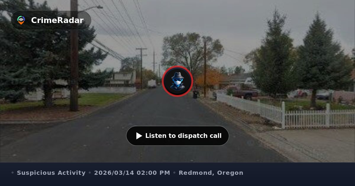 Officer checks construction site with open gate, Redmond OR | CrimeRadar