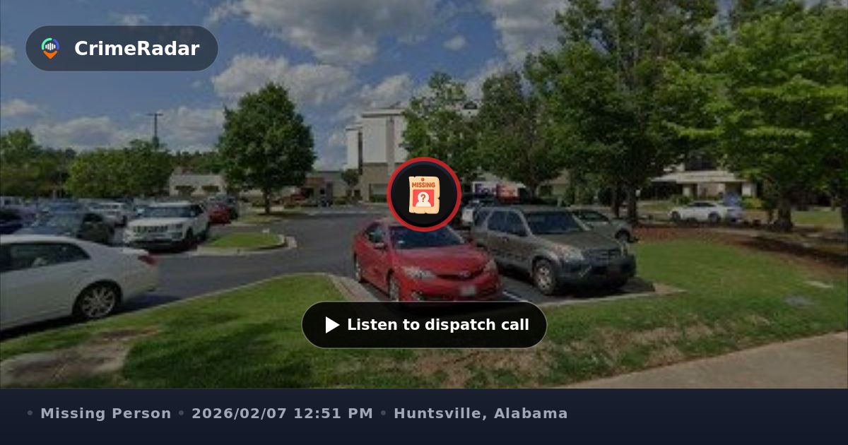 Unidentified woman taken to local hospital, Huntsville AL | CrimeRadar