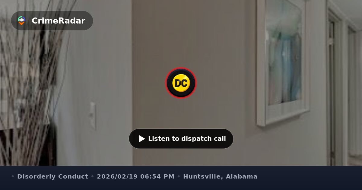 Ongoing argument at Cabana Apartments, Huntsville AL | CrimeRadar