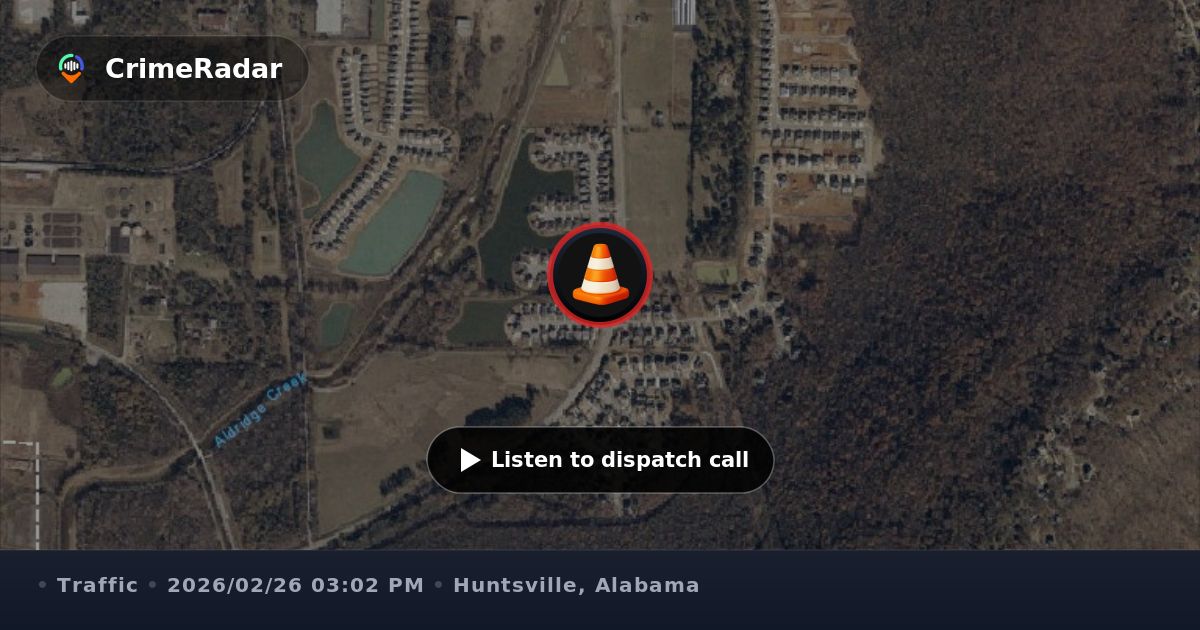 Vehicle hits fence, cows loose in roadway, Huntsville AL | CrimeRadar