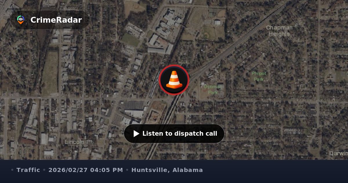Minor traffic crash at Andrew Jackson and Oakwood, Huntsville AL ...