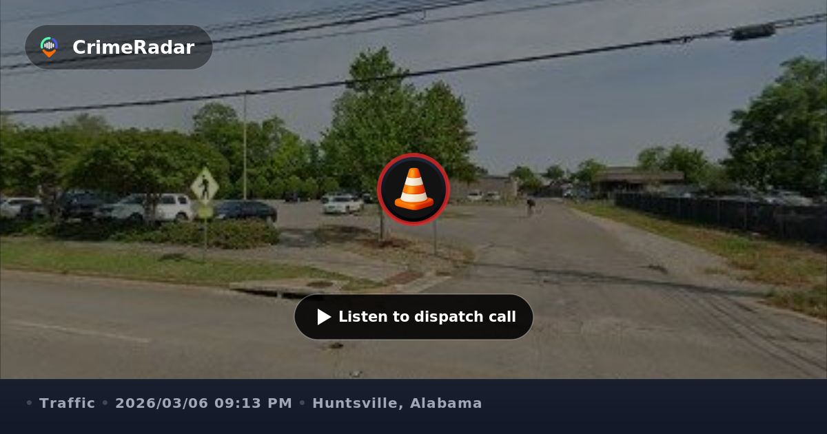 Vehicle stop at Orchard and Wheeler, Huntsville AL | CrimeRadar