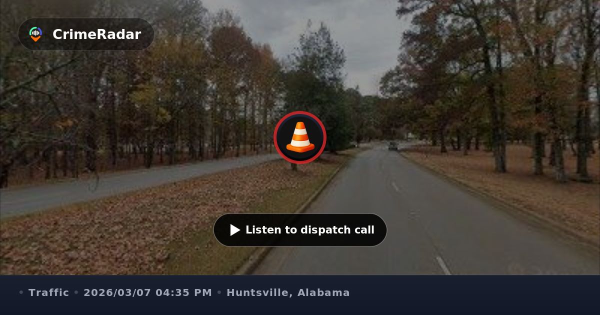 Two-vehicle crash at Research Park and Bradford, Huntsville AL | CrimeRadar