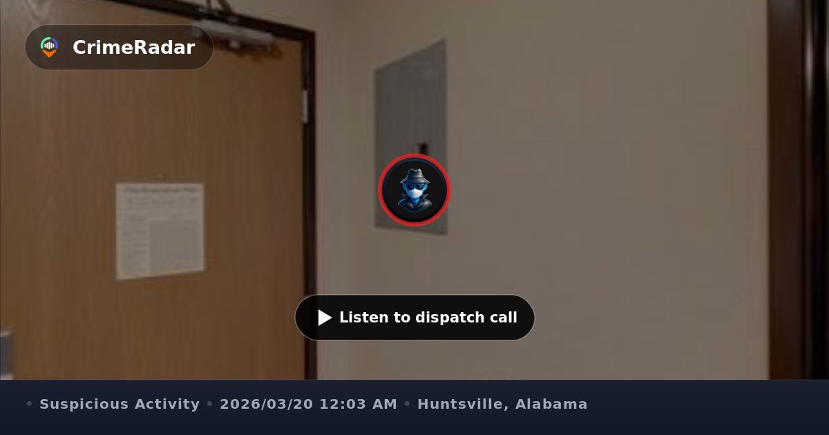 Suspicious men outside hotel room on University Drive, Huntsville AL ...