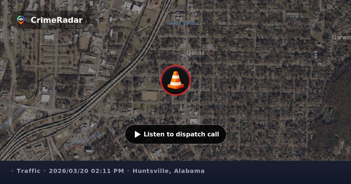 Vehicle hits utility pole near Hardee’s, Huntsville AL | CrimeRadar