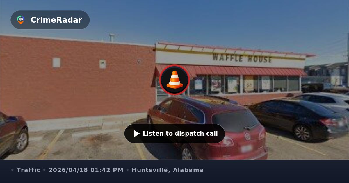 Three‑vehicle crash at Shields Road Waffle House, Huntsville AL ...