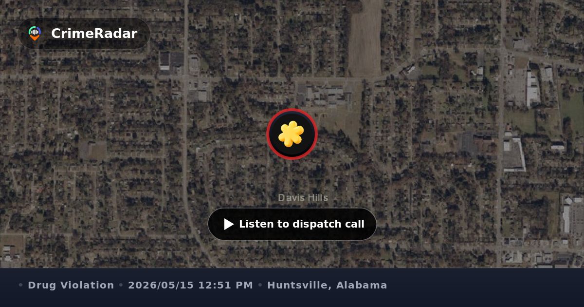 Man smoking substance from foil in house, Huntsville AL | CrimeRadar