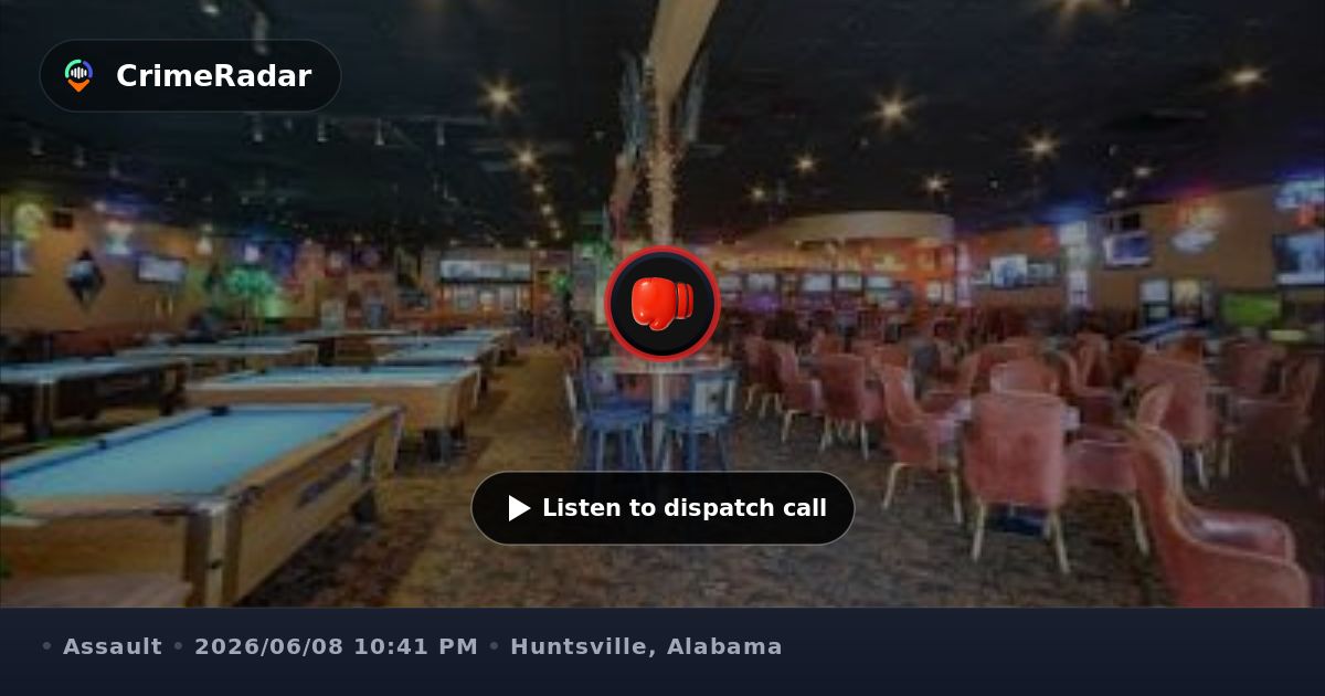 Injured woman reported at Diamond Sports Bar, Huntsville AL | CrimeRadar