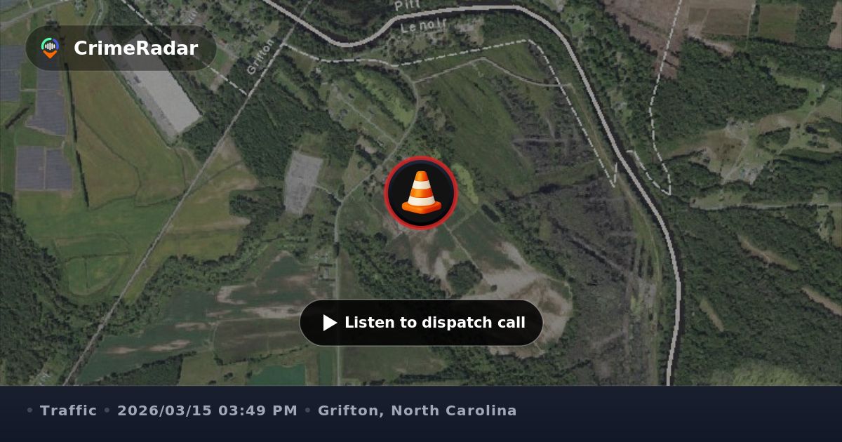 Single-car crash with injured driver on Tick Bite Road, Grifton NC ...