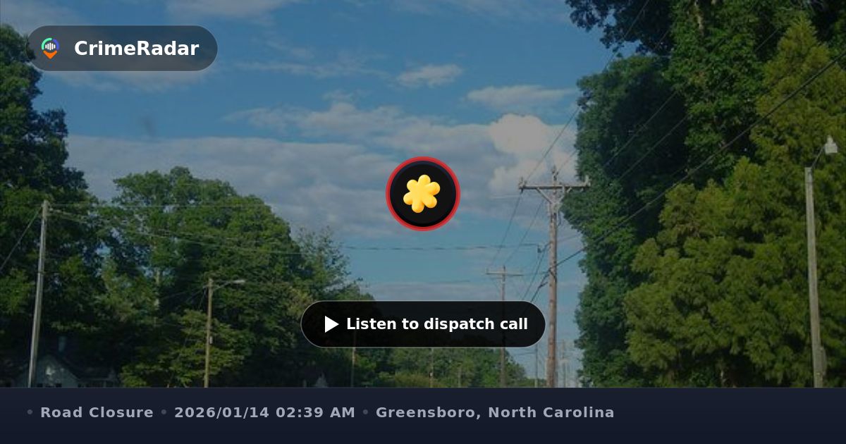 Road blockage near Lees Chapel Rd, Greensboro NC | CrimeRadar