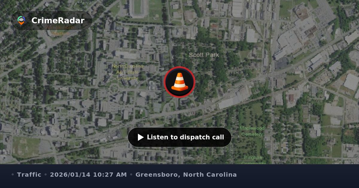 Deputies conduct traffic stop near Shaw St, Greensboro NC | CrimeRadar