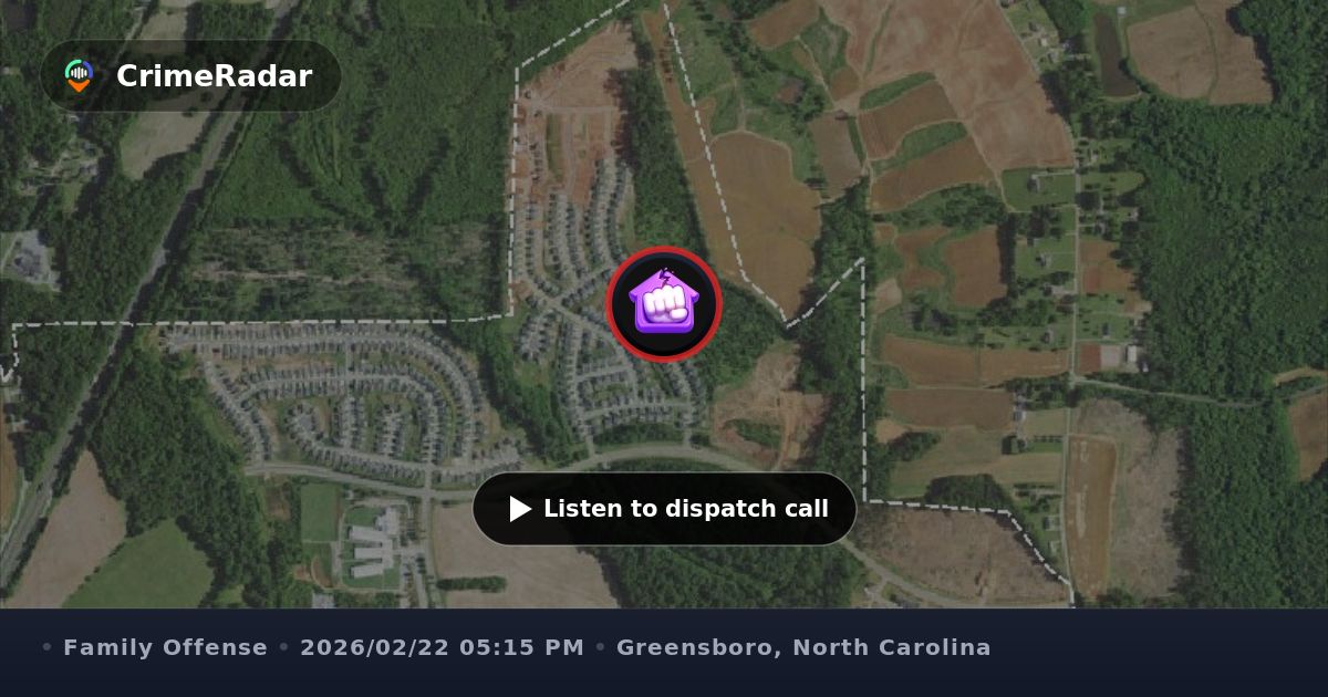 Family dispute reported on Highlander Point, Greensboro NC | CrimeRadar