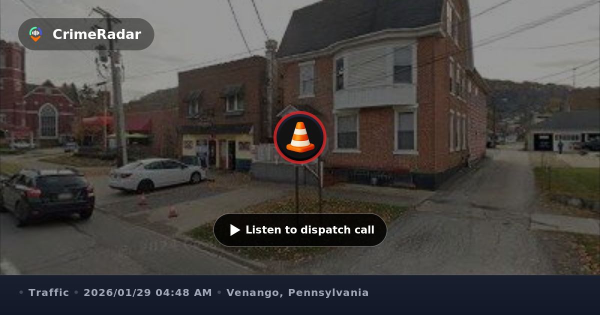 Traffic collision reported on State Route 8, Venango County PA | CrimeRadar