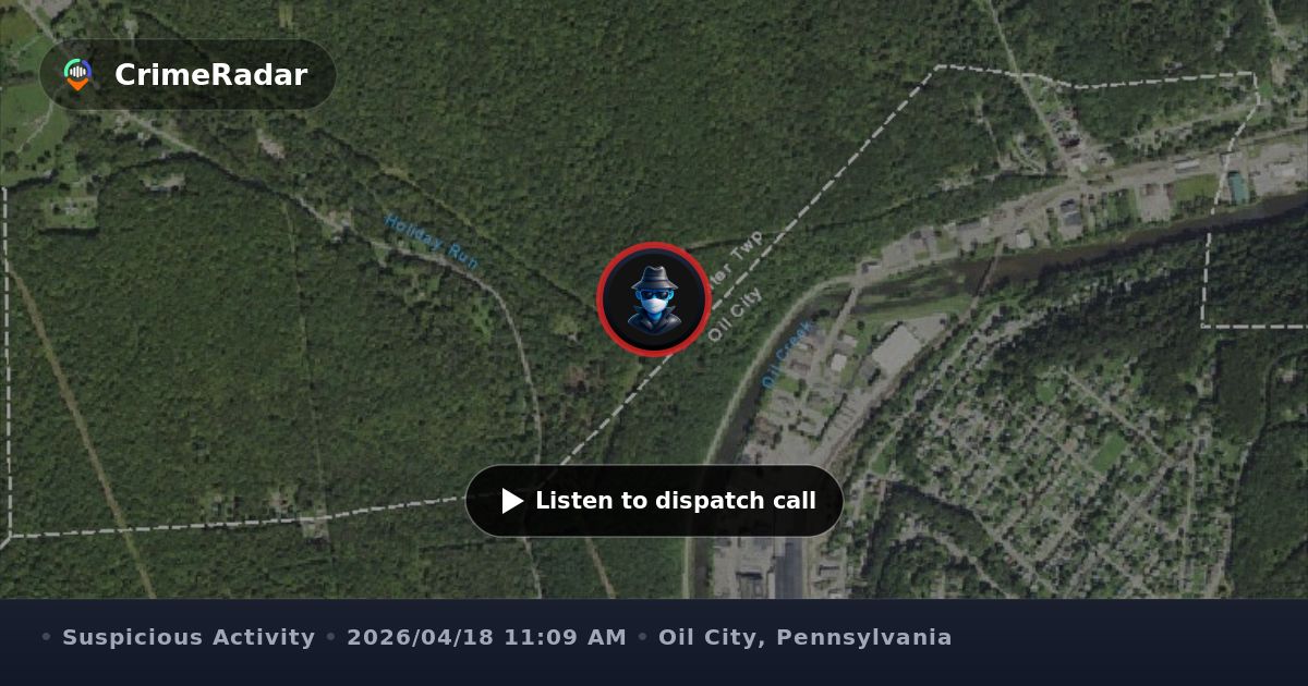 Officers check open phone line at Elm Street home, Oil City PA | CrimeRadar