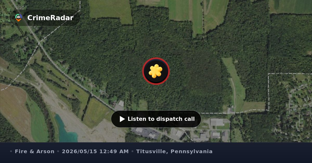 Structure fire at Lin Van Lanes in Titusville, Titusville PA | CrimeRadar