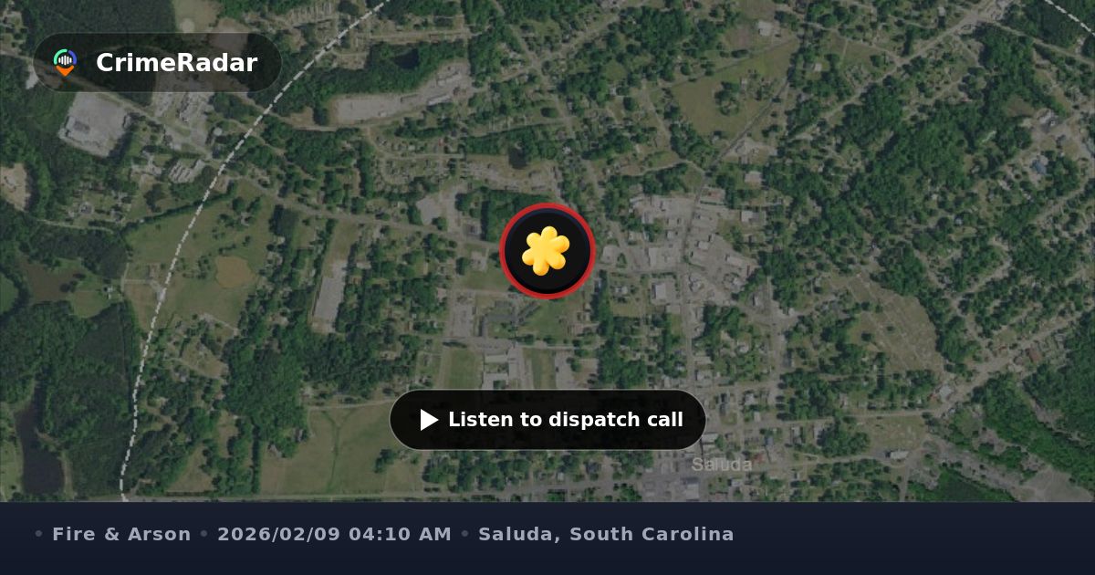 Possible fire alarm reported near East Church Street, Saluda SC ...