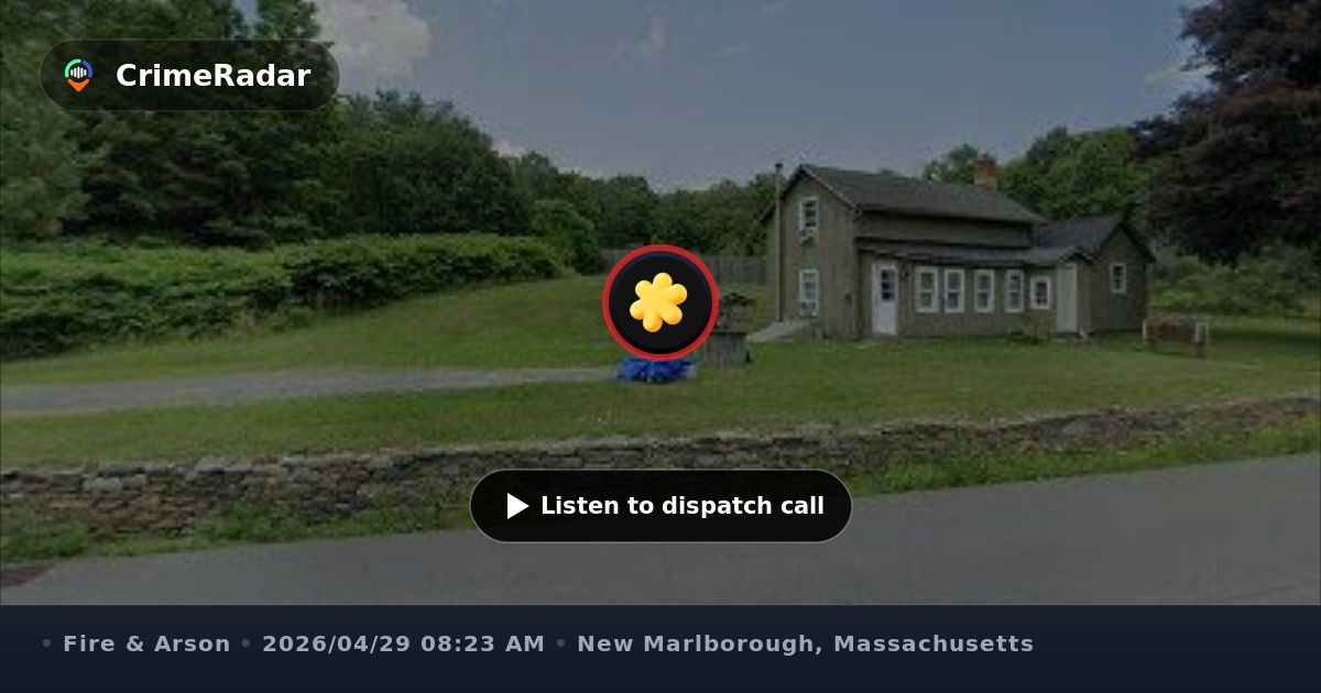 Large grass and brush fire on Norfolk Road, New Marlborough MA | CrimeRadar
