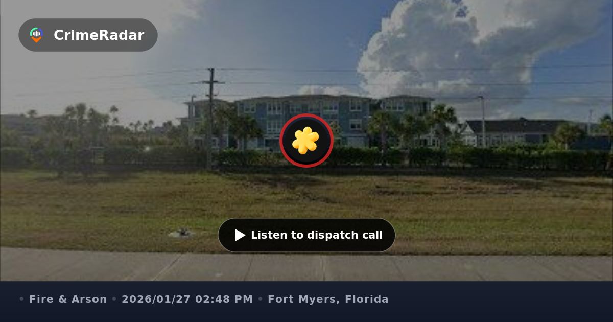 Possible structure fire near Old Berry Point, Fort Myers FL | CrimeRadar