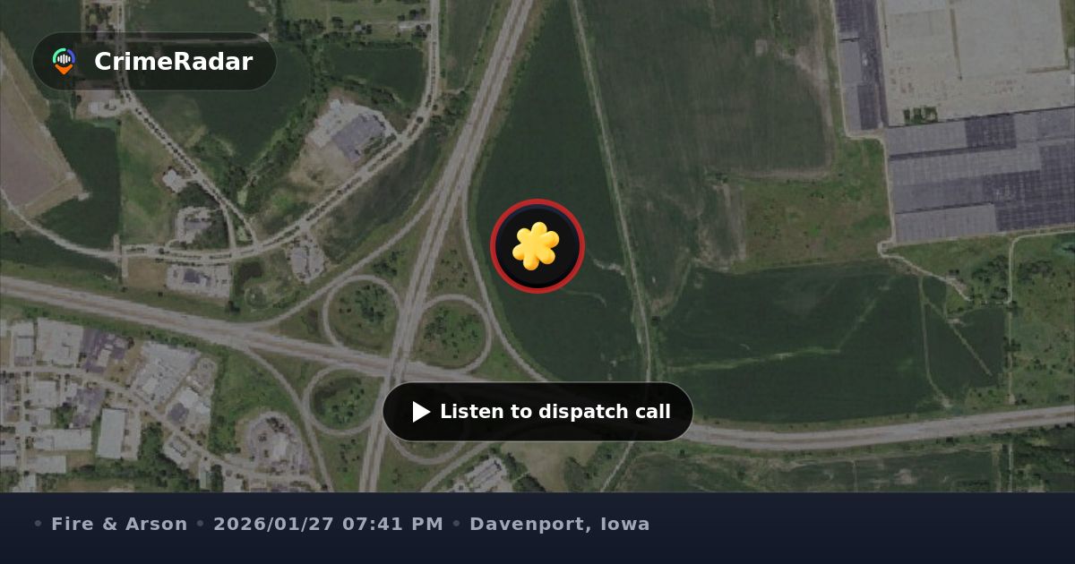 Fire crews check alarm near Jason Way, Davenport IA | CrimeRadar