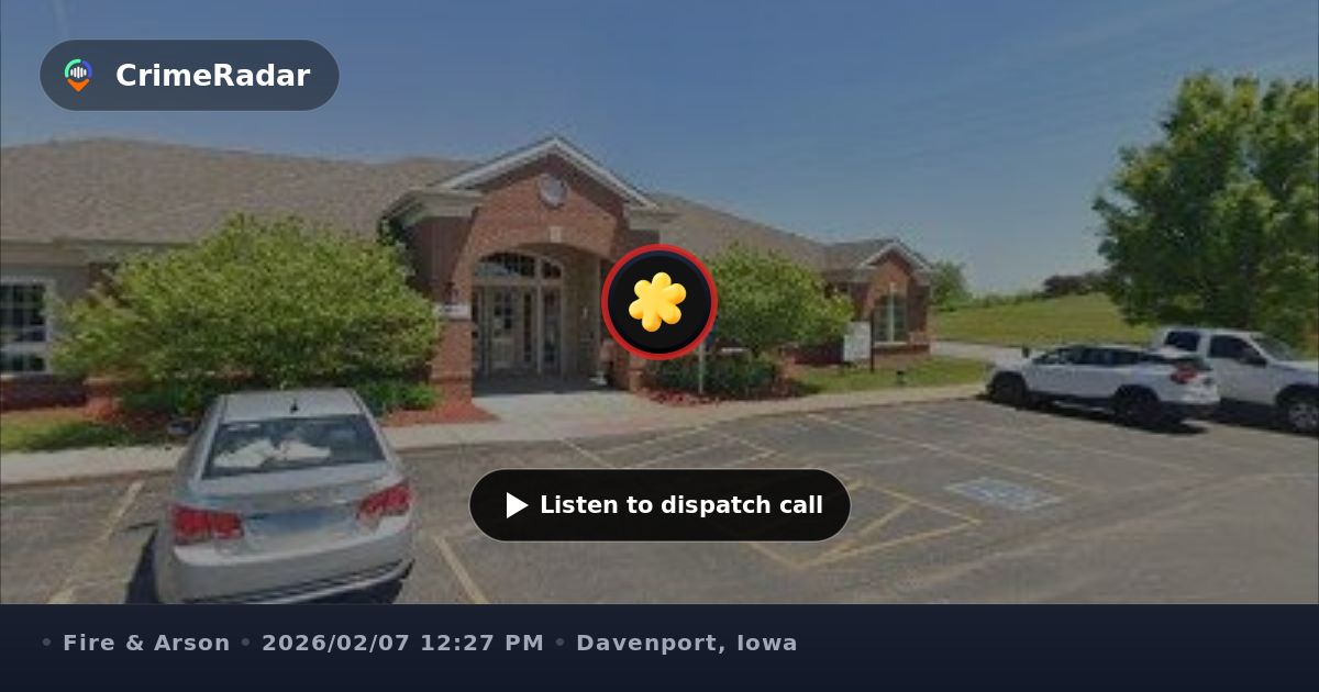 Fire reported near Elmore Avenue apartment building, Davenport IA ...